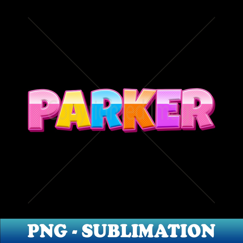 Rainbow Craft Parker Name - PNG Transparent Sublimation Desi - Inspire ...