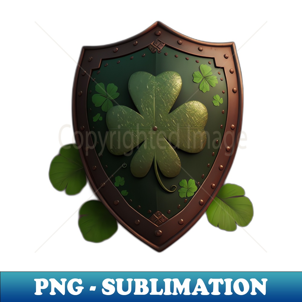 A Four Leaf Clover Shield - Modern Sublimation PNG File - Pe | Inspire ...