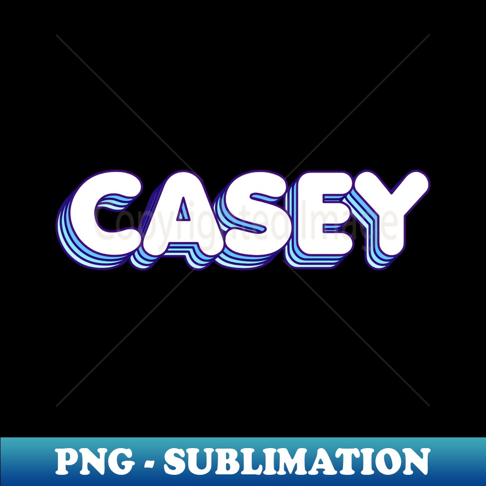 Blue Layers Casey Name Label - Modern Sublimation PNG File - | Inspire ...