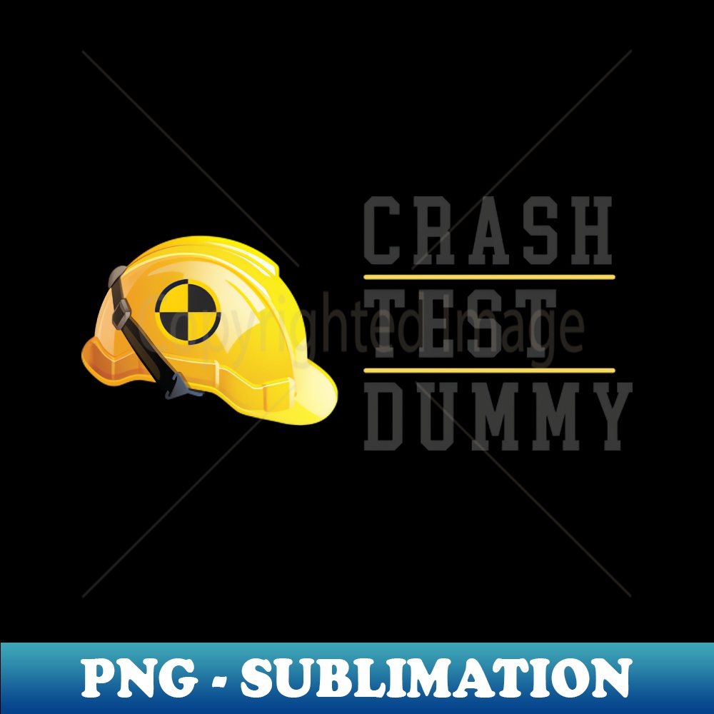 Crash Test Dummy Yellow Safety Helmet with Black Dark Text a | Inspire ...