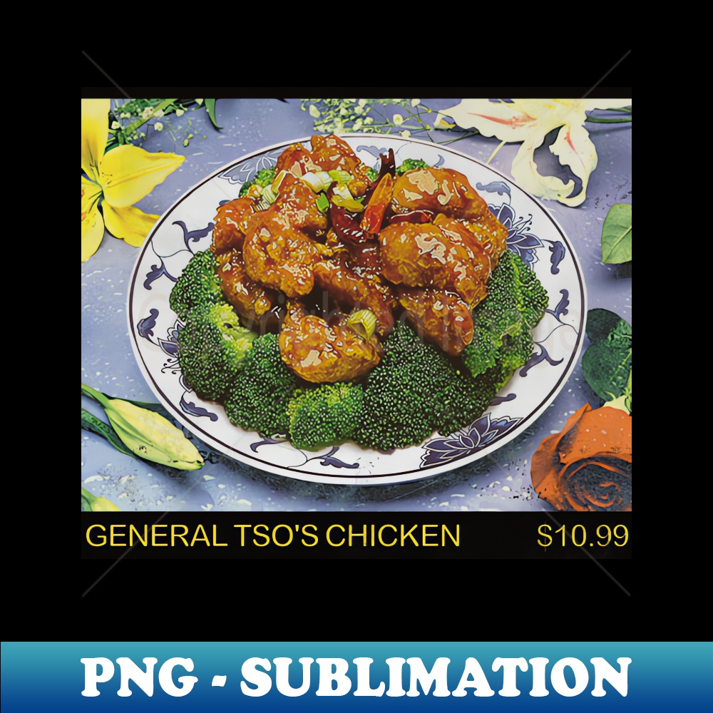 General Tsos Chicken Retro Chinese Menu Board - Artistic Su | Inspire ...