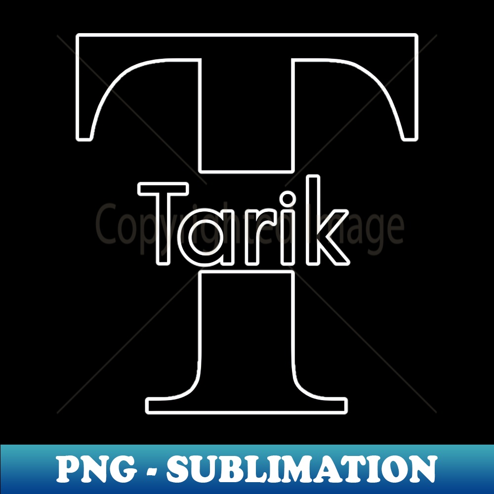 Initial T Monogram Tarik Name Label - PNG Transparent Digita | Inspire ...