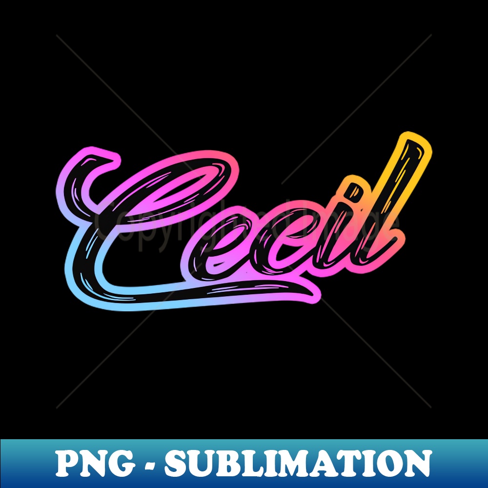 Name Cecil - Retro PNG Sublimation Digital Download - Spice | Inspire ...