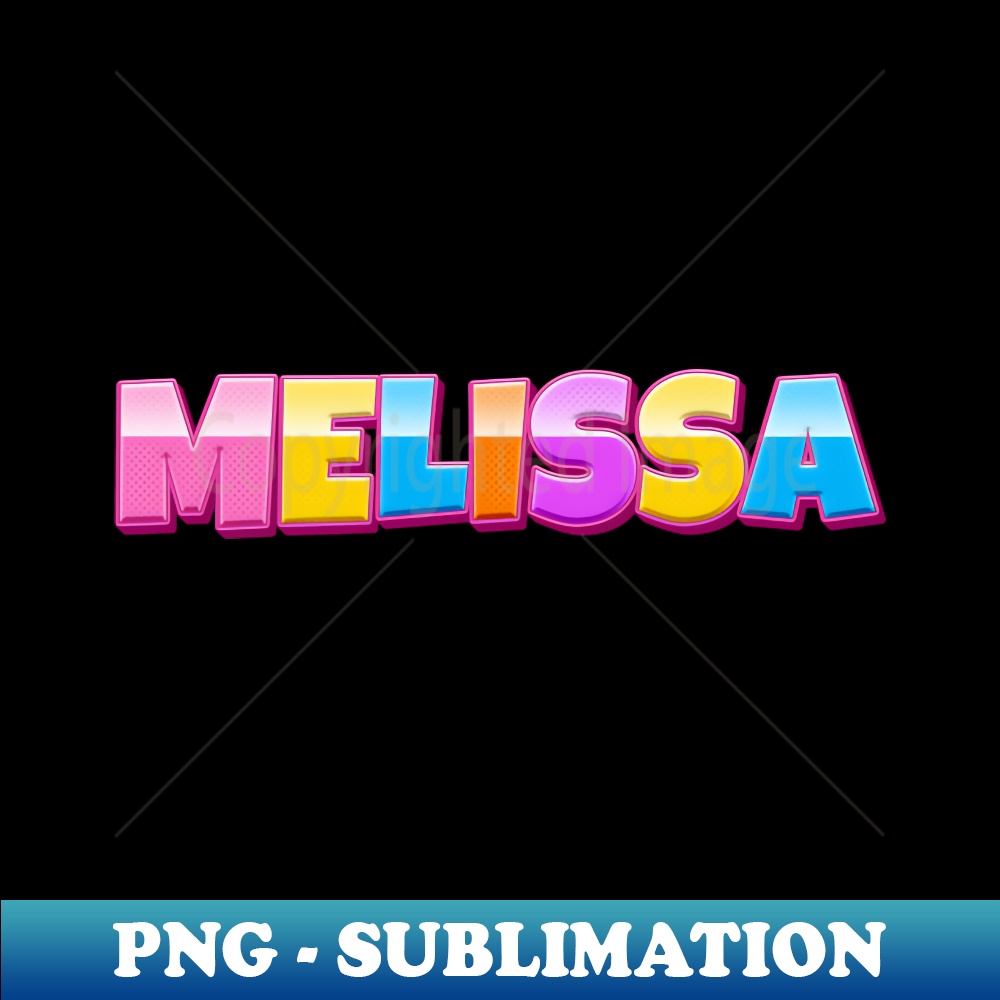 Rainbow Craft Melissa Name - PNG Transparent Sublimation Fil | Inspire ...