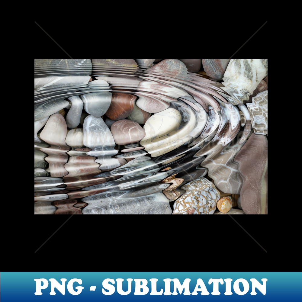 Water ripples over the stone pebbles - High-Quality PNG Subl | Inspire ...