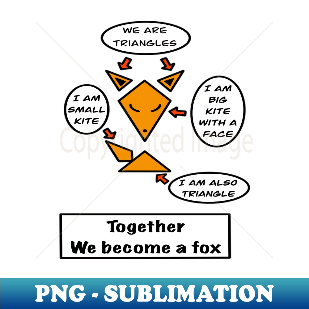 Cartoon geometric fox - Exclusive PNG Sublimation Download - | Inspire ...