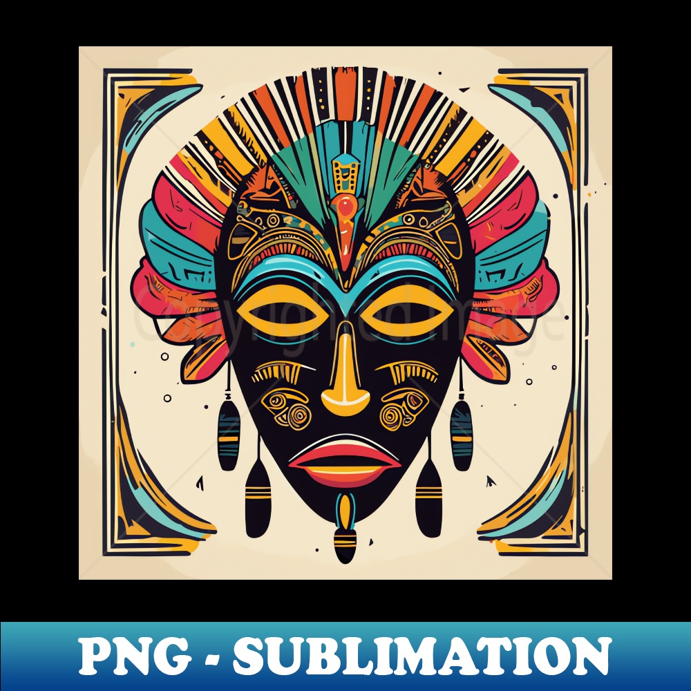 african nubian mask art - Exclusive Sublimation Digital File | Inspire ...