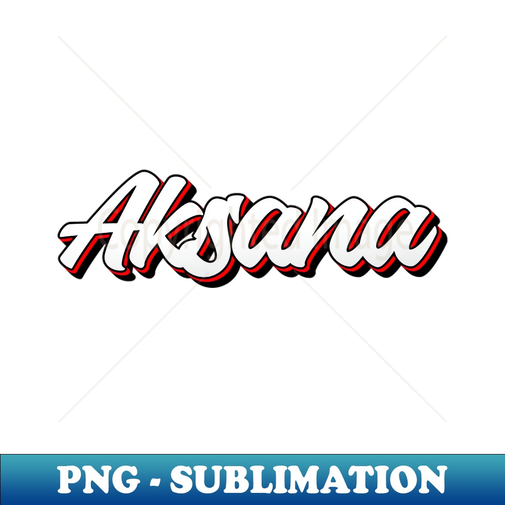 Aksana name - cool 70s retro font - Creative Sublimation PNG | Inspire ...