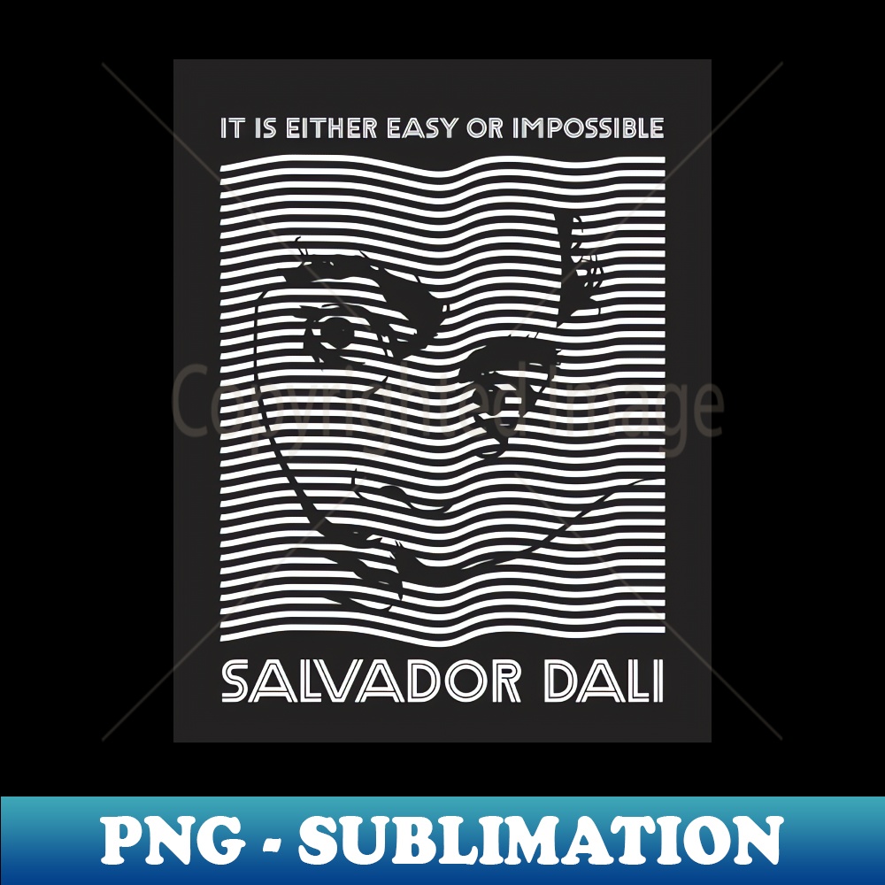 salvador dali - PNG Transparent Sublimation Design - Instant - Inspire ...