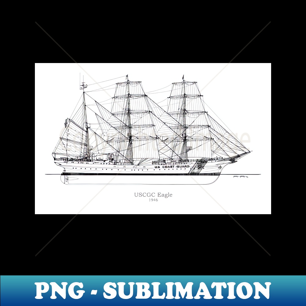 United States Coast Guard Cutter Eagle wix-327 - B - PNG Tra | Inspire ...