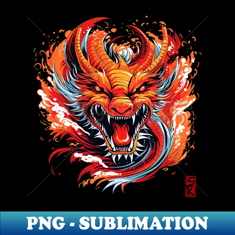 Fire dragon - PNG Transparent Digital Download File for Subl | Inspire ...