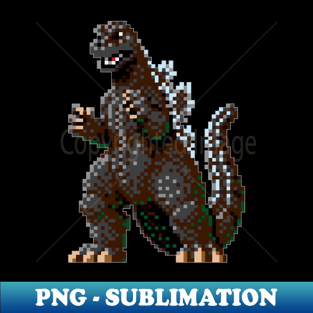 Pixel Godzilla 1968 - Modern Sublimation PNG File - Bring Yo - Inspire ...