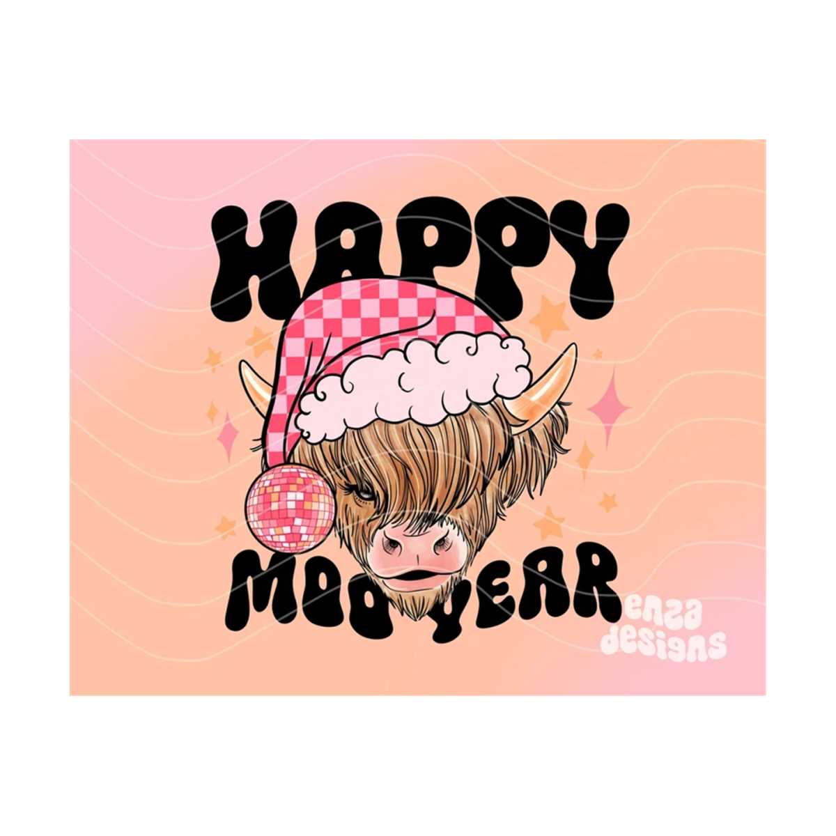 Happy Moo Year Png, Western 2024 Png, Howdy 2024 Png, Wester - Inspire ...