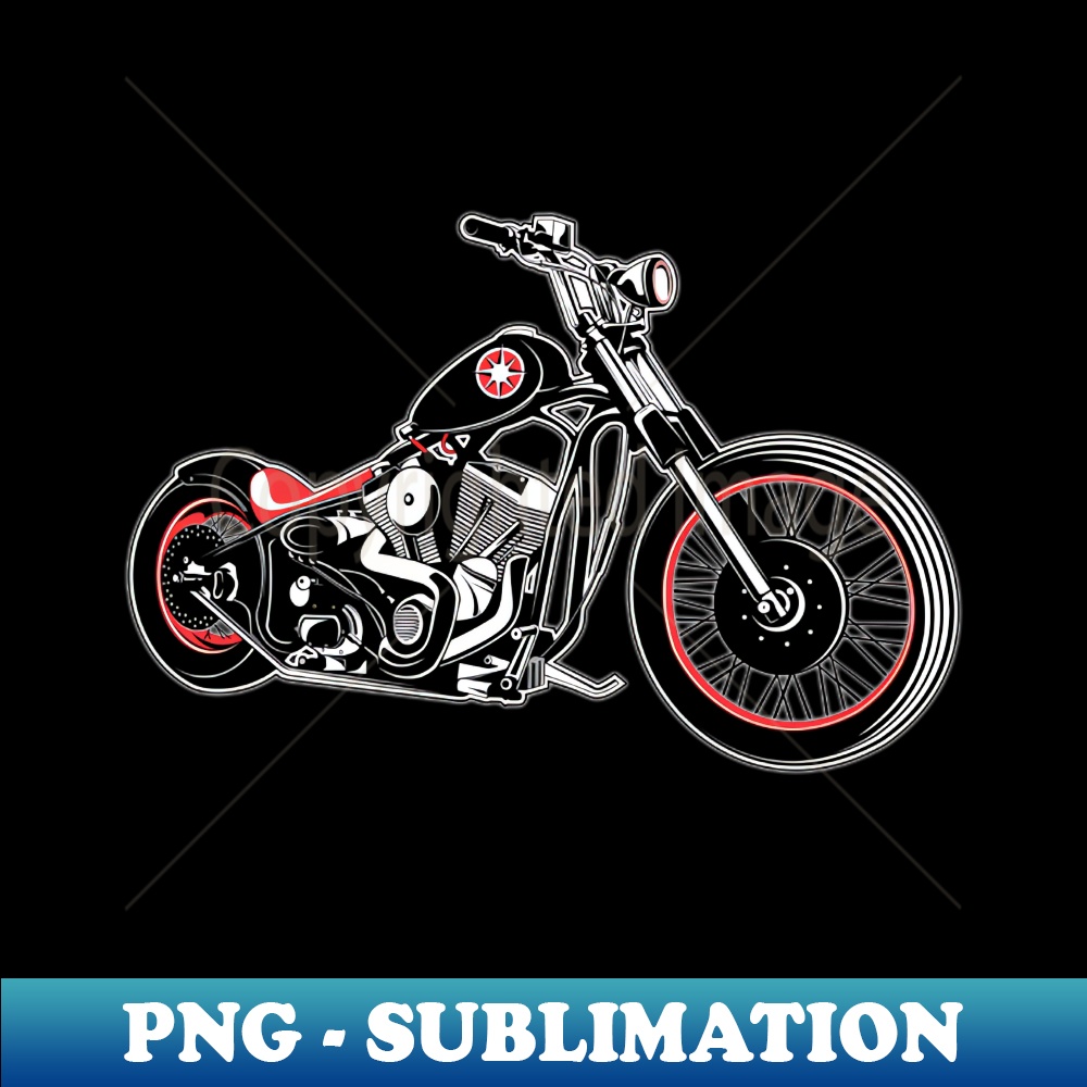 Chopper Lifestyle Vintage Motorcycle Design - Exclusive PNG | Inspire ...