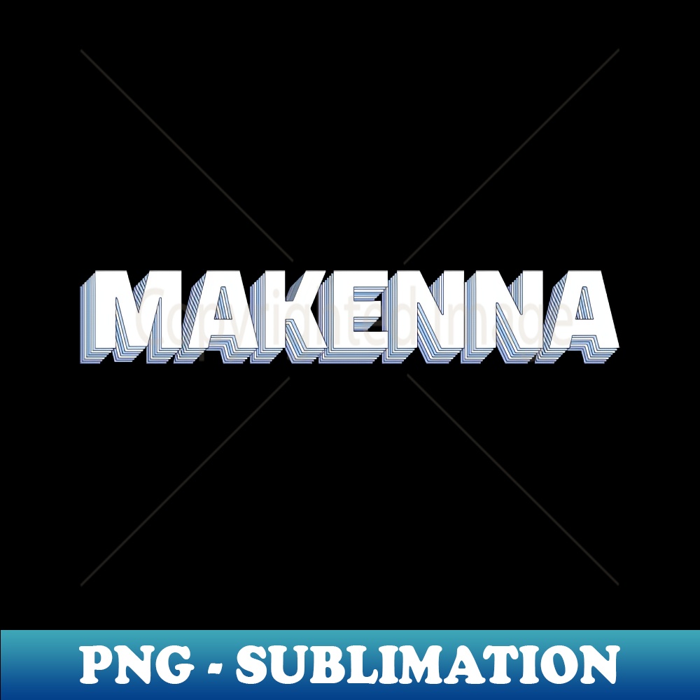 Luna Name Blue Stacked - Premium Sublimation Digital Downloa | Inspire ...