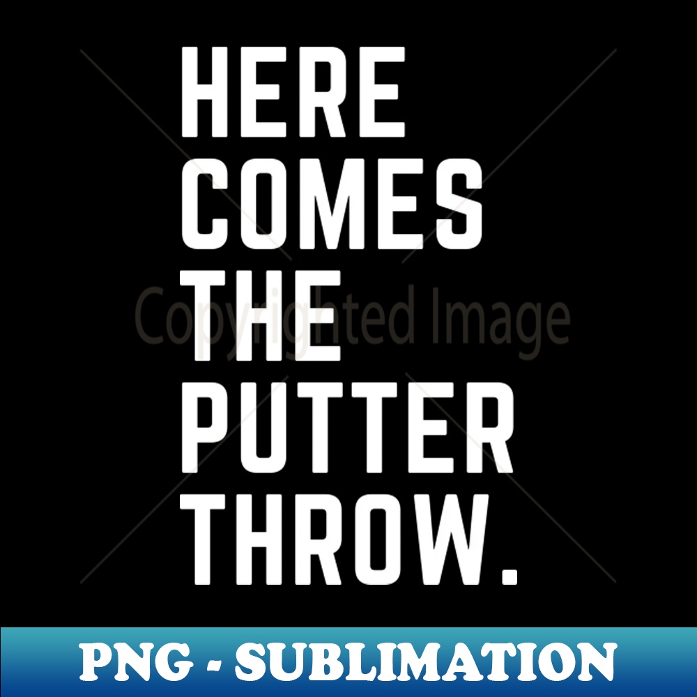 Here Comes The Putter Throw Golf Design - Decorative Sublima | Inspire ...