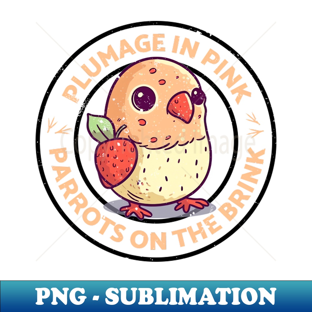 Strawberry Parrot Tropical Fruit Bird - Sublimation-Ready PN - Inspire ...