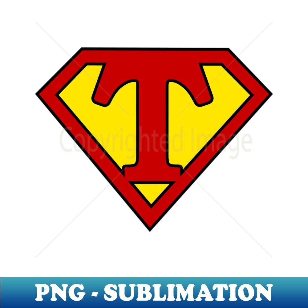 Superhero Symbol Letter T - Signature Sublimation PNG File - - Inspire ...