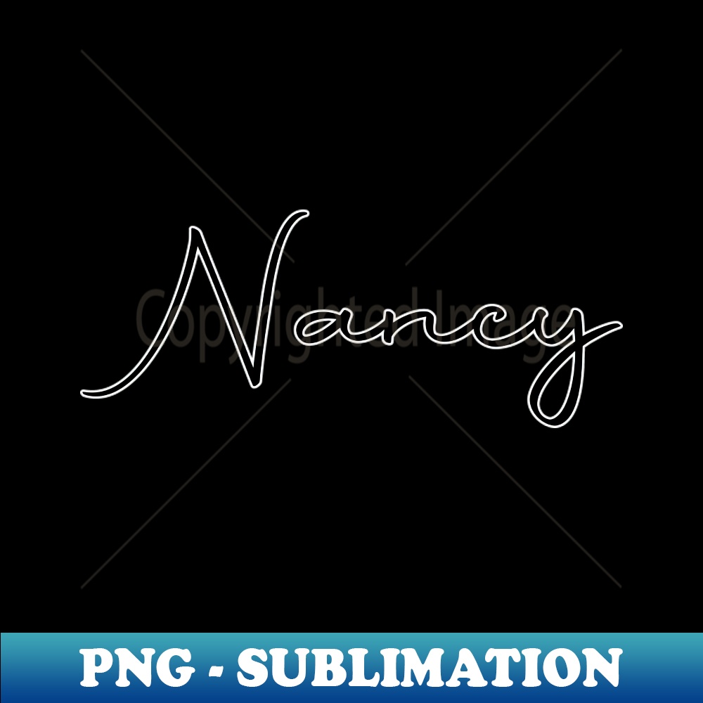 Autography Nancy Name Label - Signature Sublimation PNG File | Inspire ...