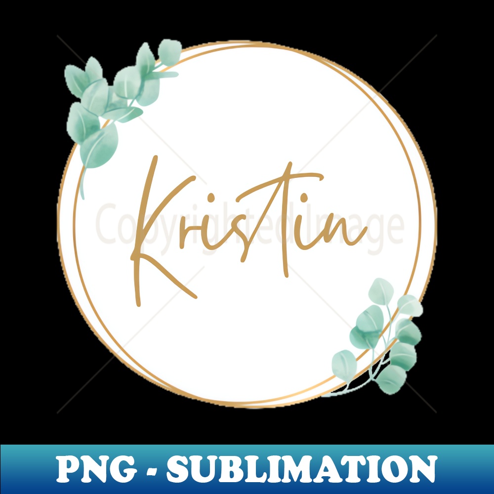 Wedding Leaf Circle Border Kristin Name Label - Artistic Sub | Inspire ...