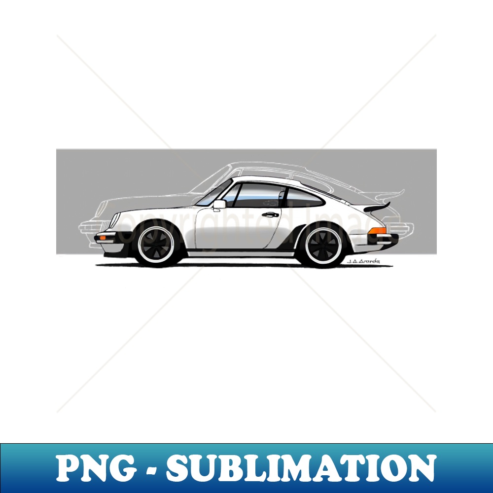 My drawing of the iconic German sports car for dark backgrou - Inspire ...