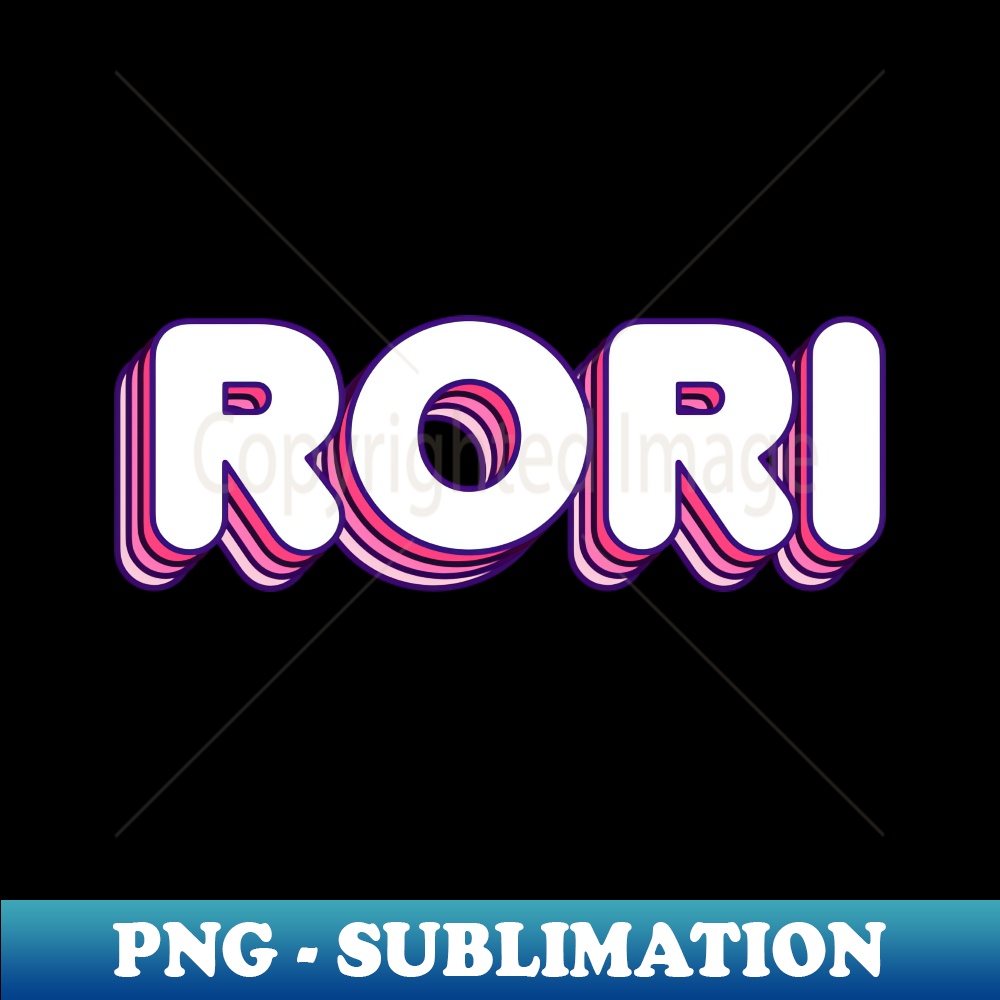 Pink Layers Rori Name Label - PNG Transparent Sublimation Fi - Inspire ...