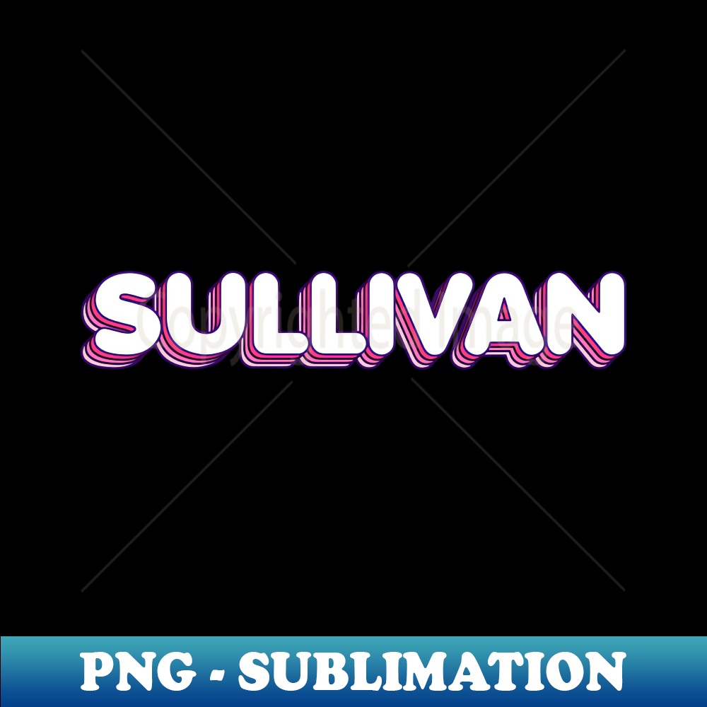Pink Layers Sullivan Name Label - Modern Sublimation PNG Fil | Inspire ...