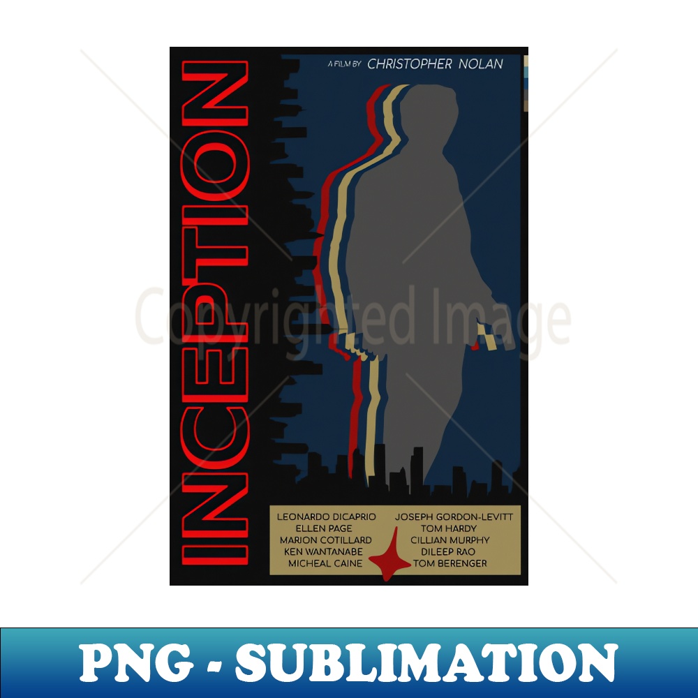 Inception Movie poster - PNG Transparent Sublimation Design | Inspire ...