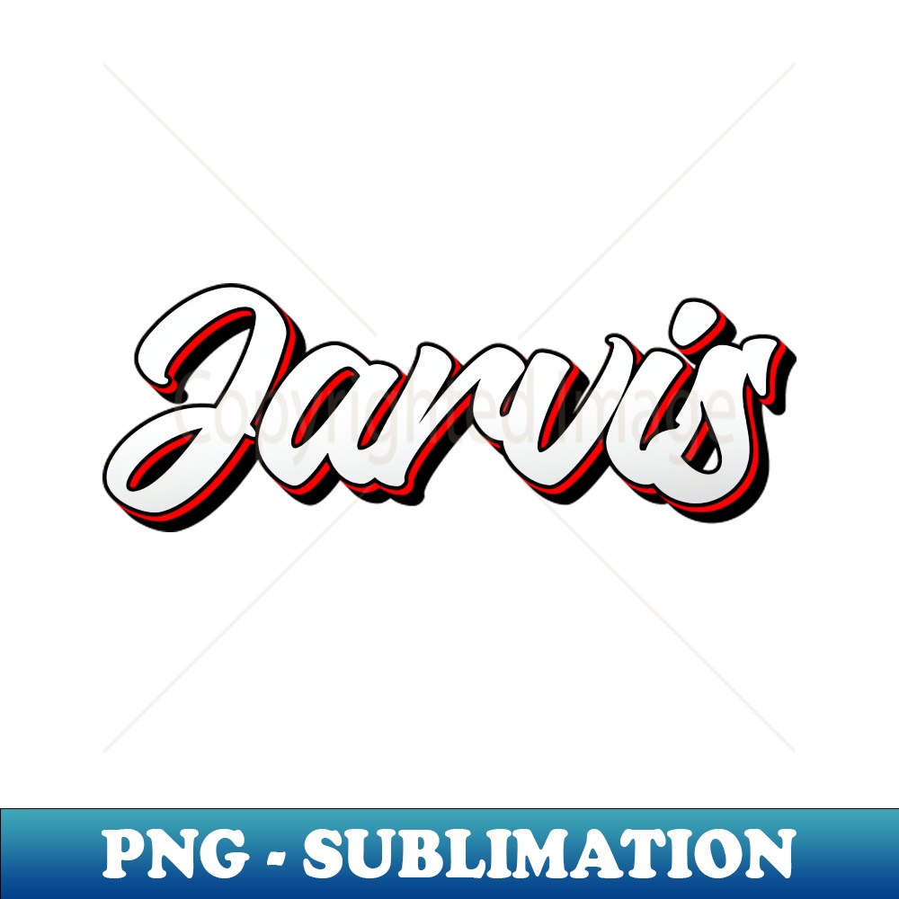 Jarvis name - cool 70s retro font - Professional Sublimation | Inspire ...