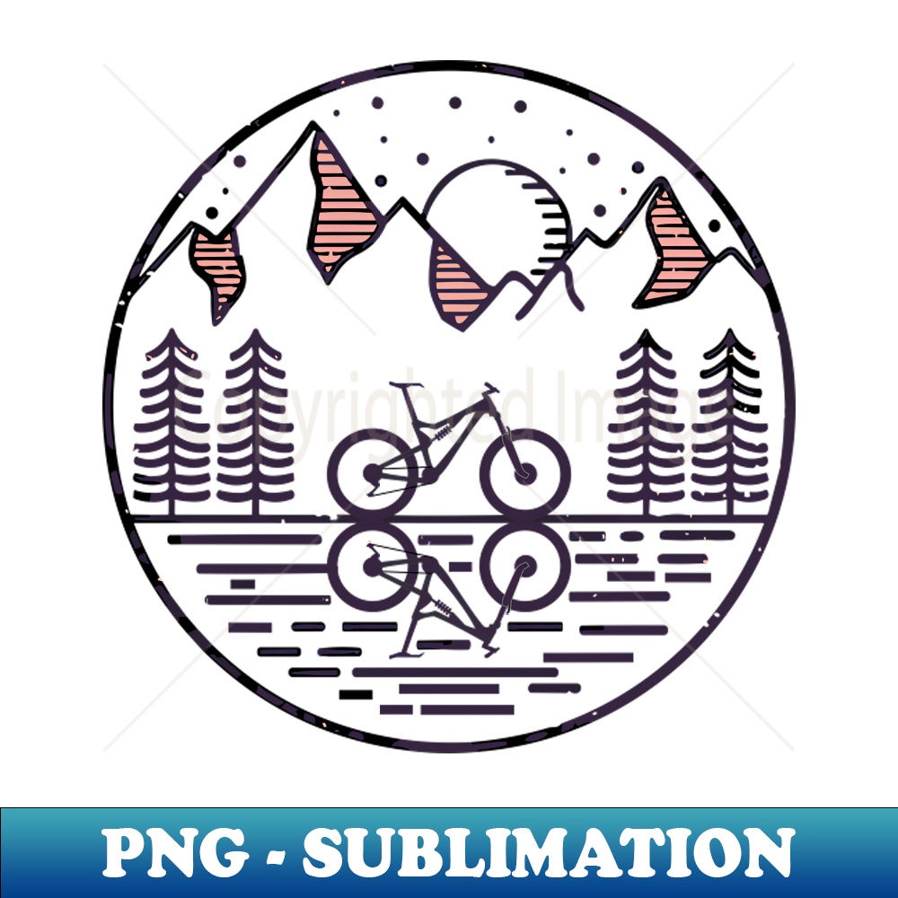 Mountain Bike adventure - Digital Sublimation Download File | Inspire Uplift