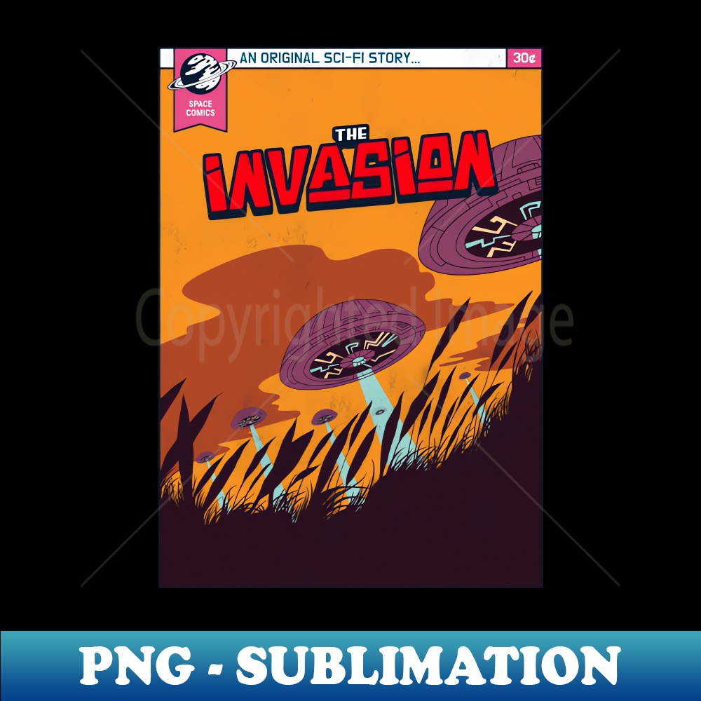Alien Invasion - PNG Transparent Digital Download File for S - Inspire ...