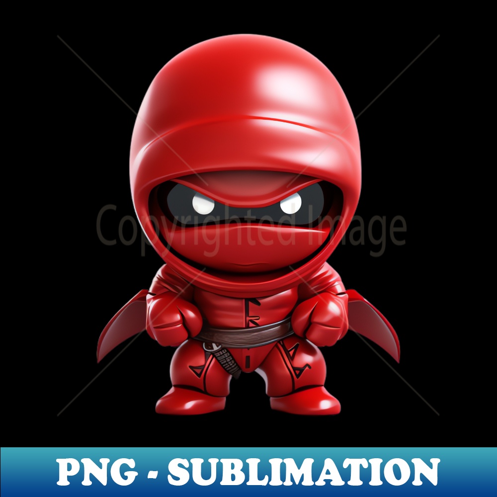 Cute red ninja - PNG Transparent Digital Download File for S | Inspire ...