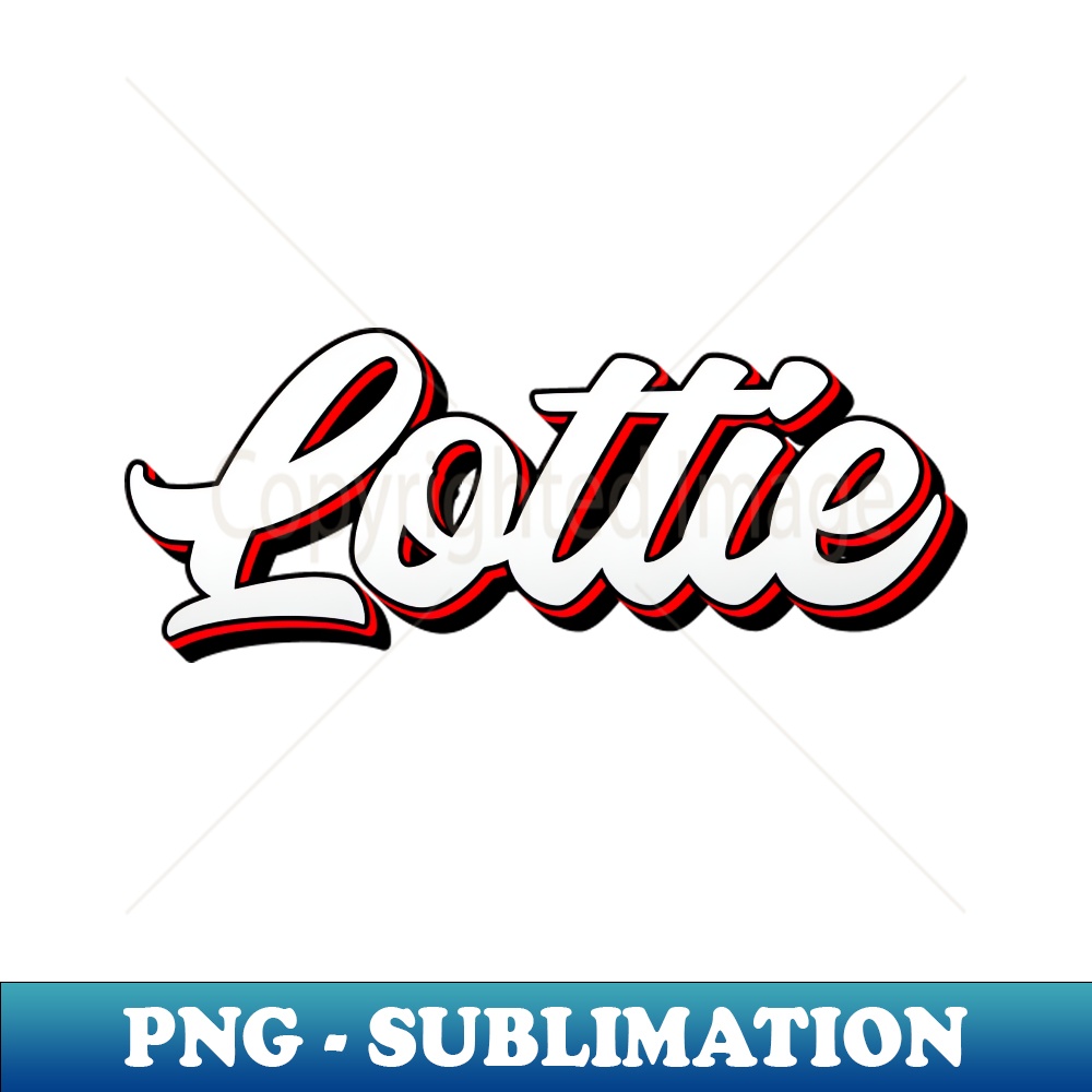 Lottie name - cool 70s retro font - PNG Transparent Digital | Inspire ...