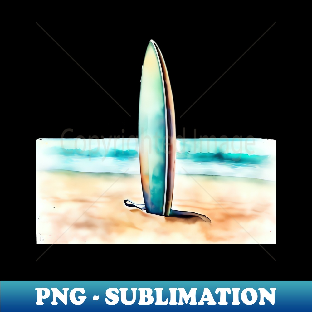 Riding the Waves A Splash of Colors on a Standing Surfboard | Inspire ...