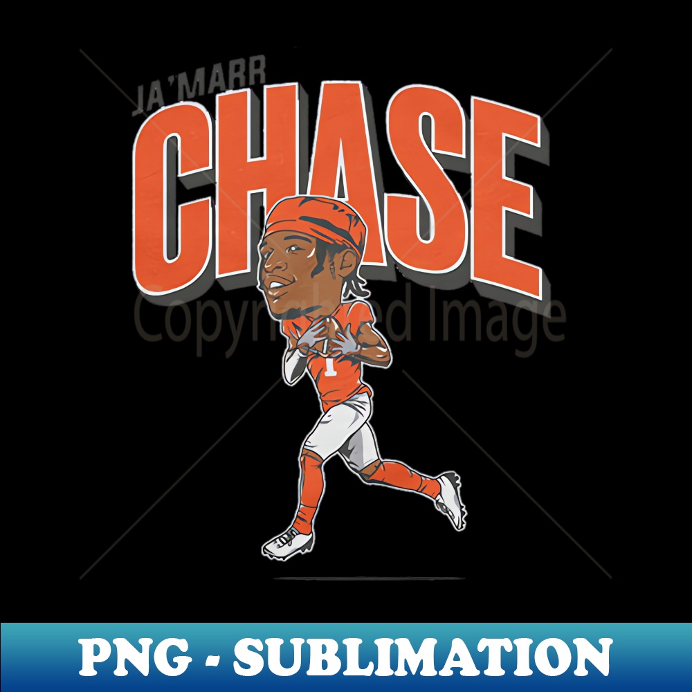 Jamarr Chase Caricature - Modern Sublimation PNG File - Defy | Inspire ...