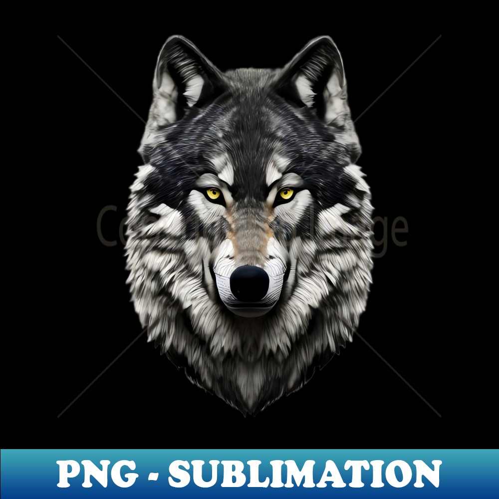 Realistic Wolf - High-Resolution PNG Sublimation File - Crea - Inspire ...