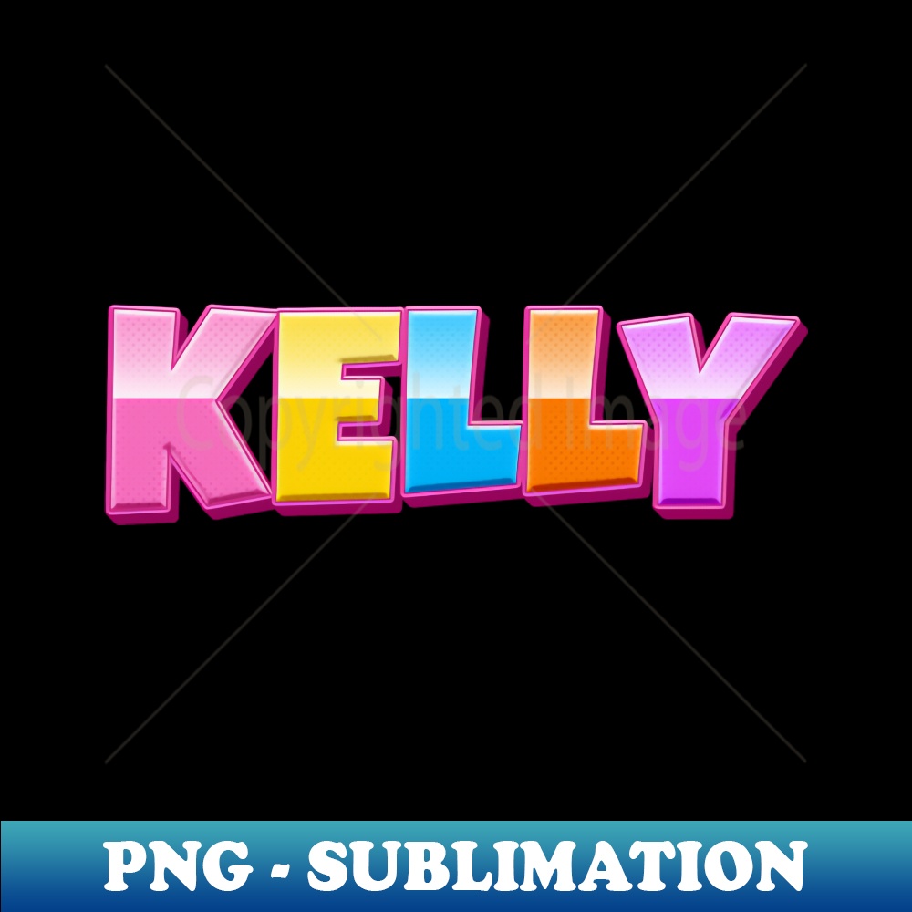 Rainbow Craft Kelly Name - Stylish Sublimation Digital Downl | Inspire ...