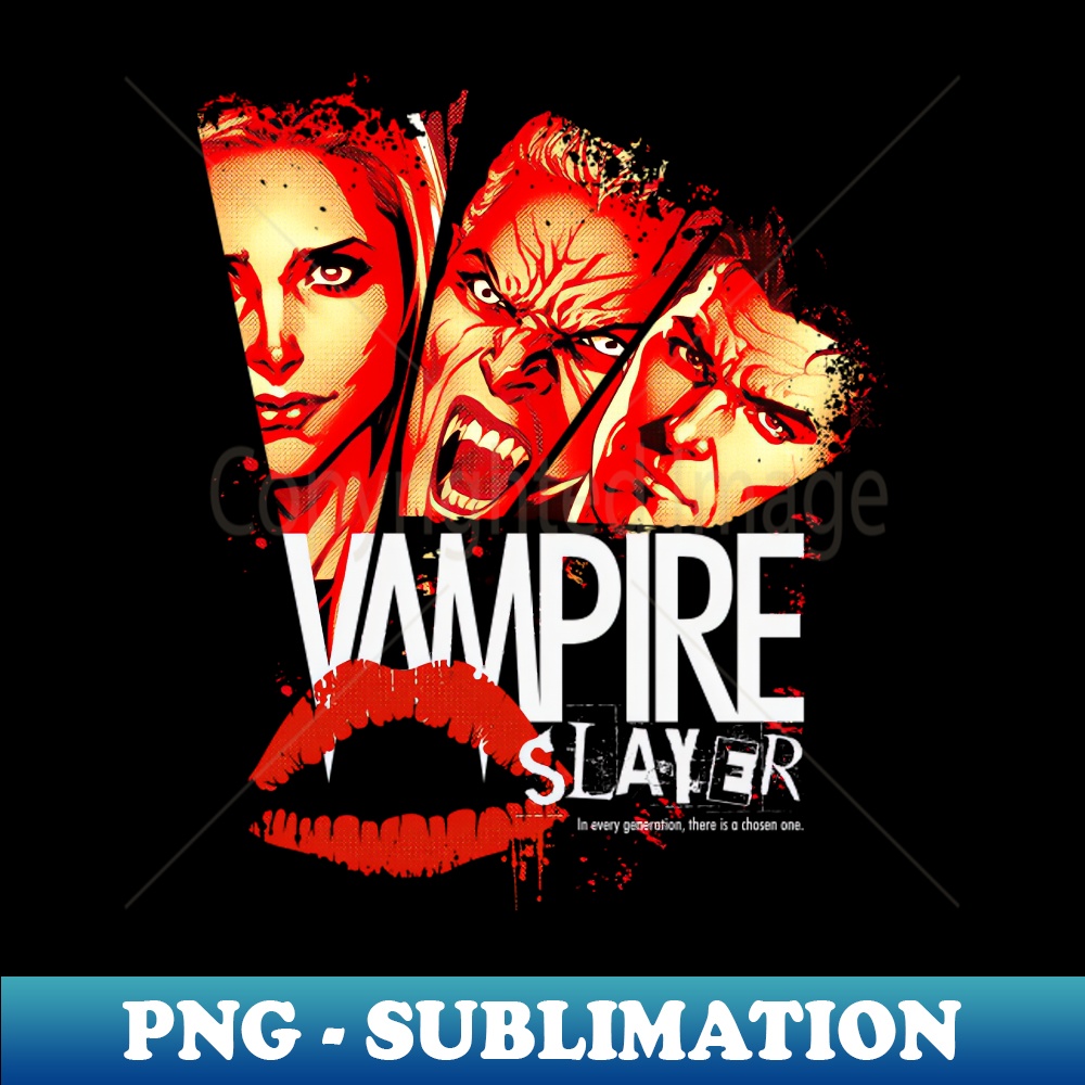Vampire Slayer - Vintage Sublimation PNG Download - Perfect | Inspire ...