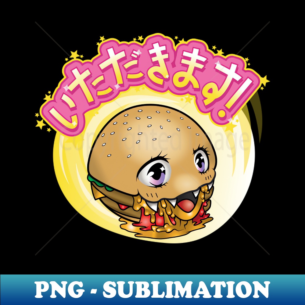 Kawaii Grease Beast Pink cute anime chibi burger T-Shirt - E | Inspire ...