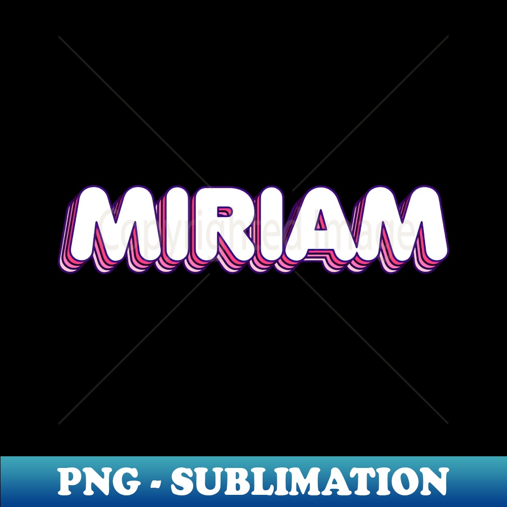 Pink Layers Miriam Name Label - High-Resolution PNG Sublimat | Inspire ...
