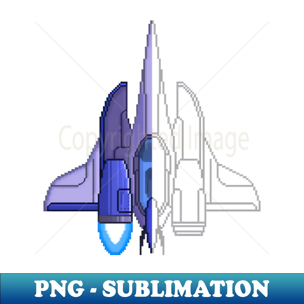 PIxel Art Proto Spaceship - PNG Transparent Sublimation Desi | Inspire ...