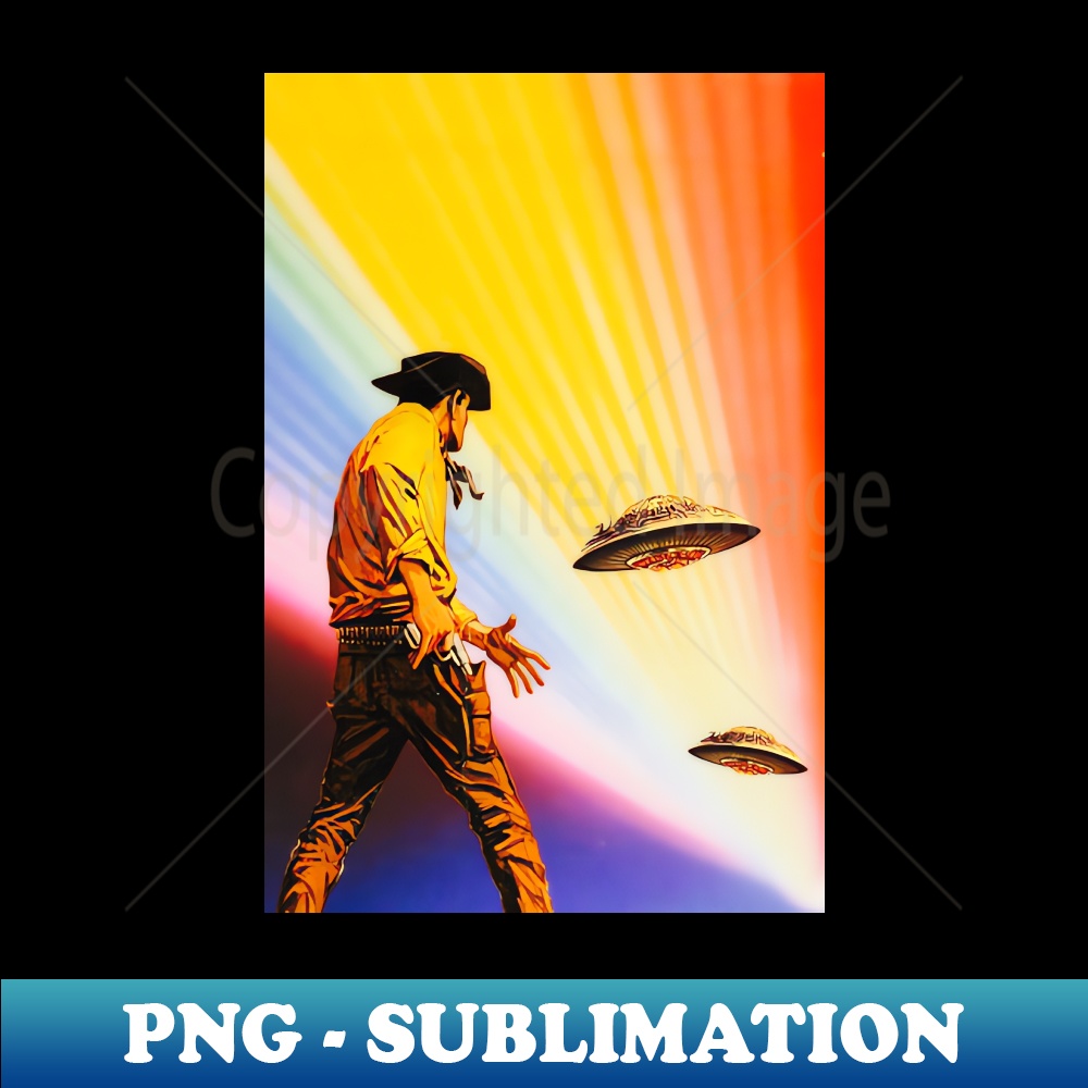 Cowboys VS Aliens - PNG Transparent Sublimation Design - Cre - Inspire ...