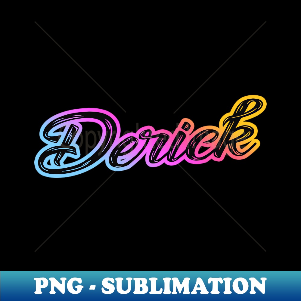 Name Derick - Exclusive PNG Sublimation Download - Vibrant a | Inspire ...