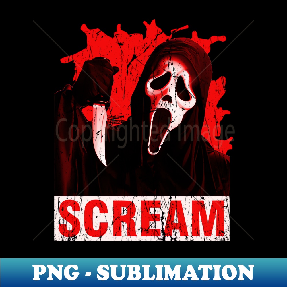 Screaming The Ghost Face - Premium PNG Sublimation File - Re | Inspire ...