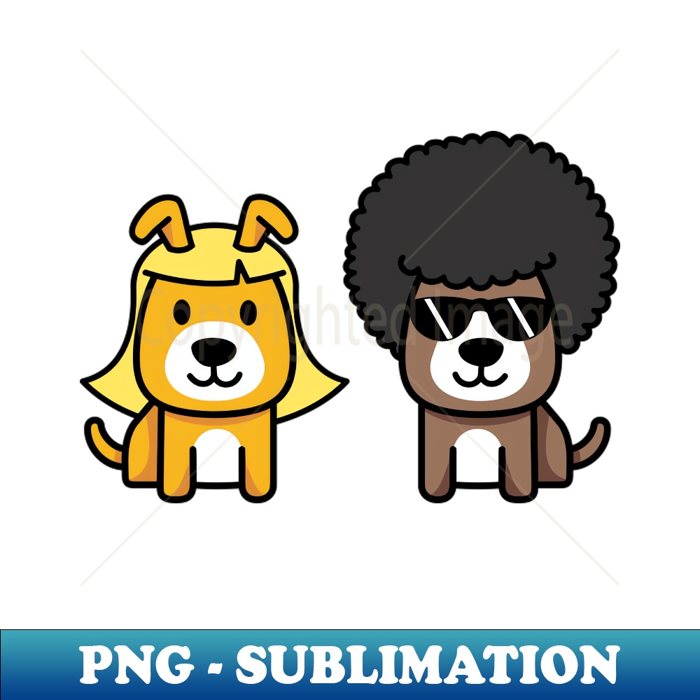 Stylish dogs - Instant PNG Sublimation Download - Transform | Inspire Uplift