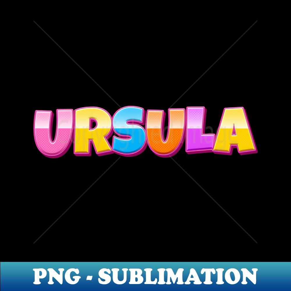 Rainbow Craft Ursula Name - Signature Sublimation PNG File - | Inspire ...
