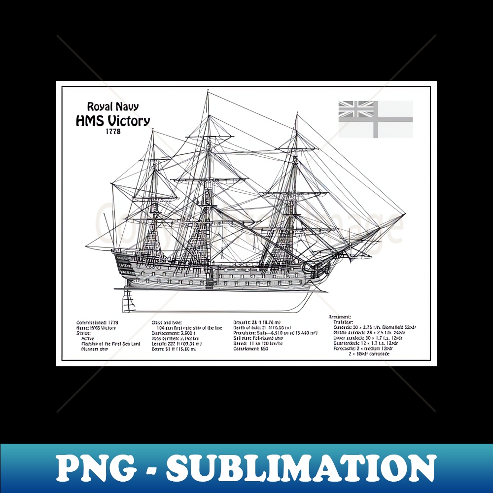 HMS Victory ship plans 18th century Lord Nelson ship - BD - - Inspire ...