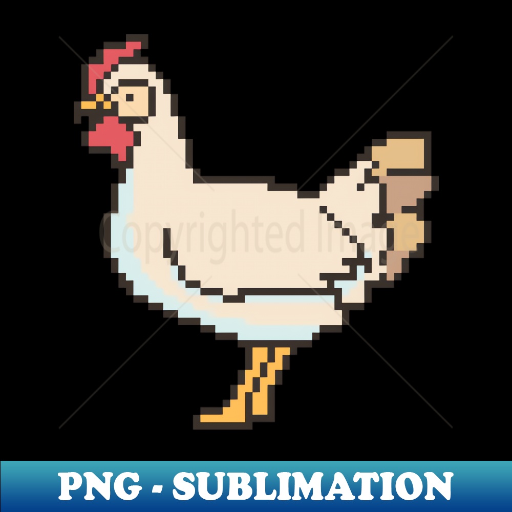 Chicken Pixel Art - PNG Transparent Digital Download File fo | Inspire ...