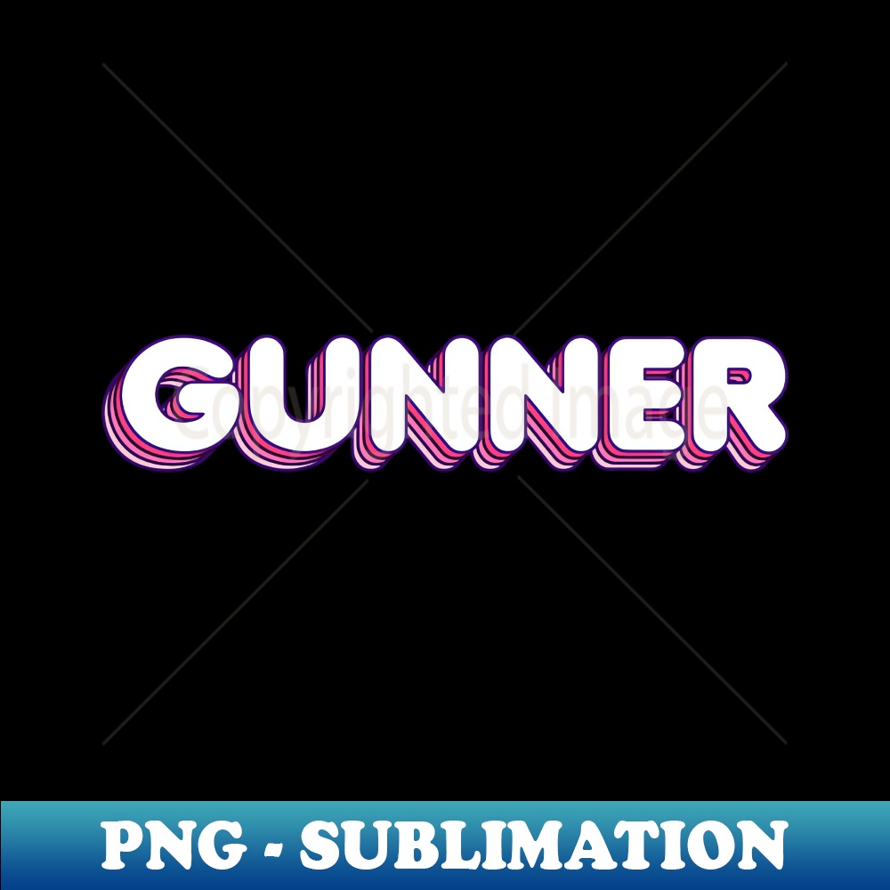 Pink Layers Gunner Name Label - Digital Sublimation Download - Inspire ...