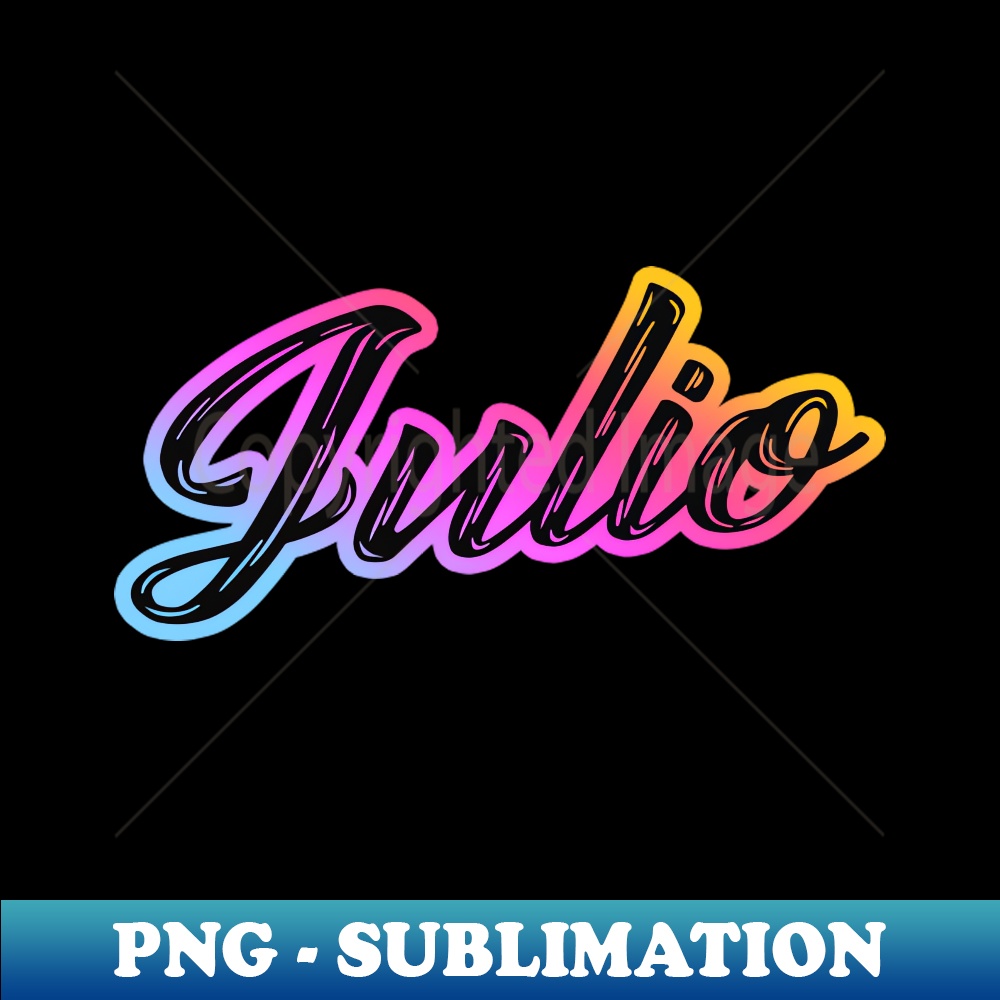 Name Julio - Instant PNG Sublimation Download - Fashionable | Inspire ...